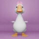 Cartoon Duck Base Mesh - Stylized 3D Model for Animation by smartrahat