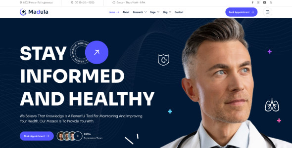 Madula - Health & Medical Tailwind CSS Template by dexignlabs | ThemeForest