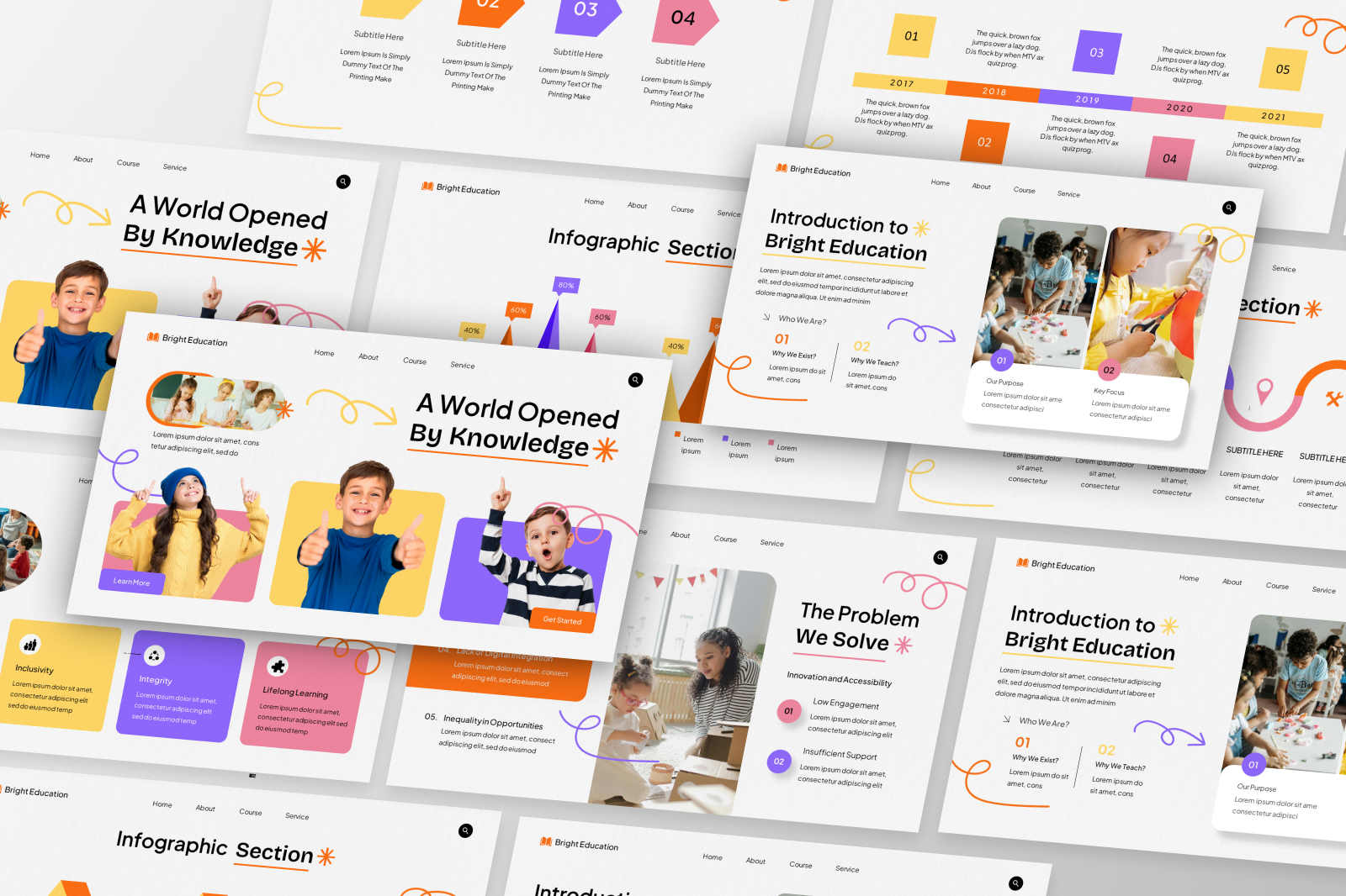 Education Kids Google Slide Template, Presentation Templates | GraphicRiver