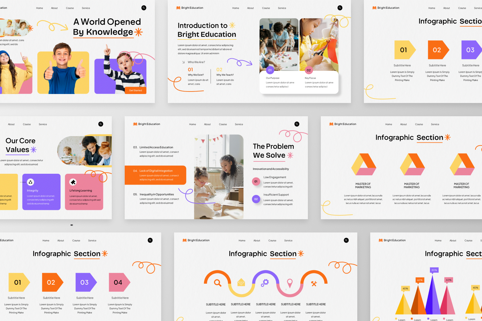 Education Kids Google Slide Template, Presentation Templates | GraphicRiver