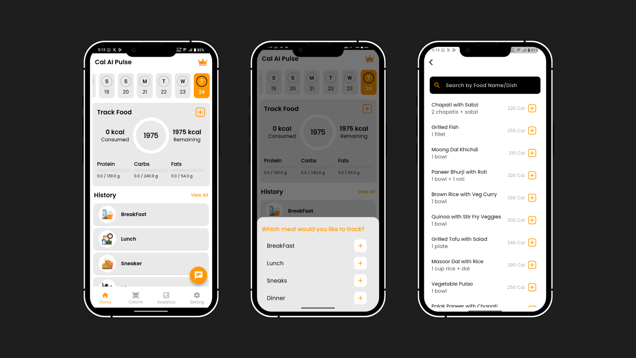 Cal AI Pulse | Calorie & Food Tracker | Flutter Android/iOS Full Application | Premium Plans by ...
