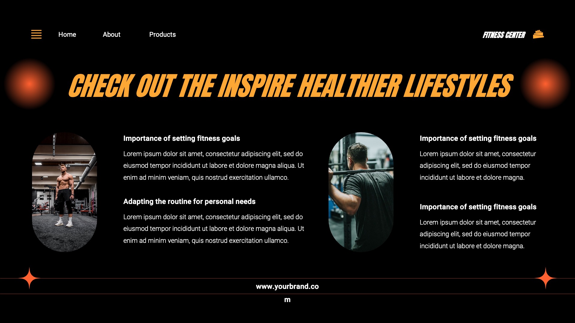 Fitness PowerPoint Template, Presentation Templates | GraphicRiver