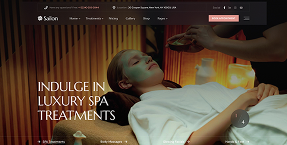 Sailon - Spa & Beauty Salon WordPress Theme by Bravis-Themes | ThemeForest