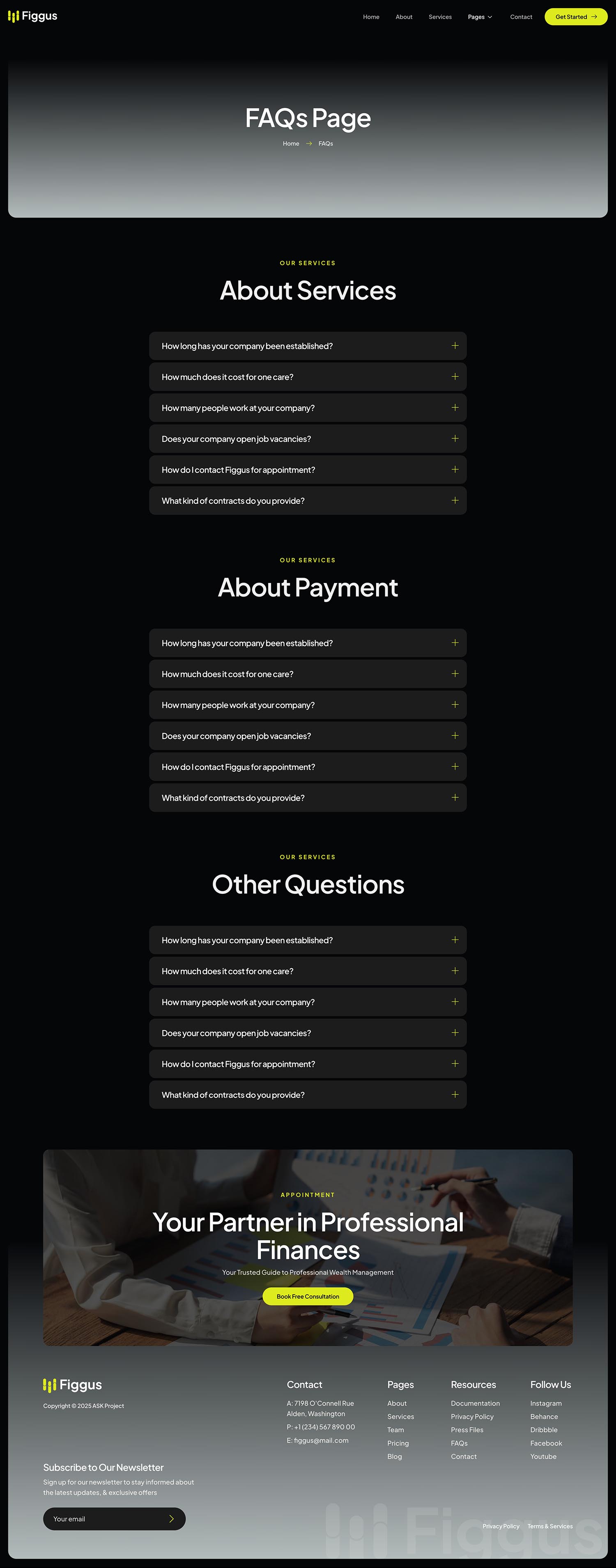 Figgus - Finance & Investment Elementor Template Kit by askproject
