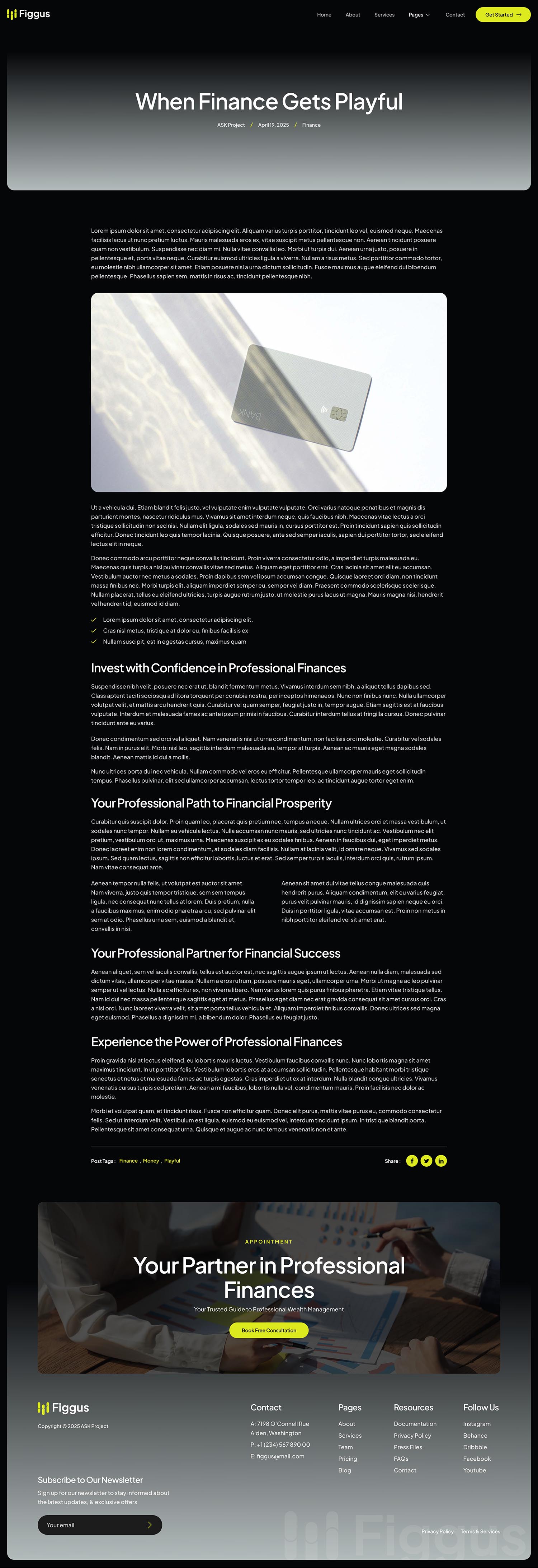 Figgus - Finance & Investment Elementor Template Kit by askproject