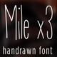 Mile Hand-Drawn Font, Fonts | GraphicRiver