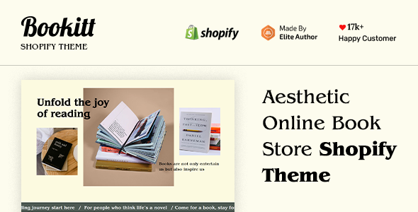 Bookitt - Book Store Shopify Theme by CymolThemes | ThemeForest