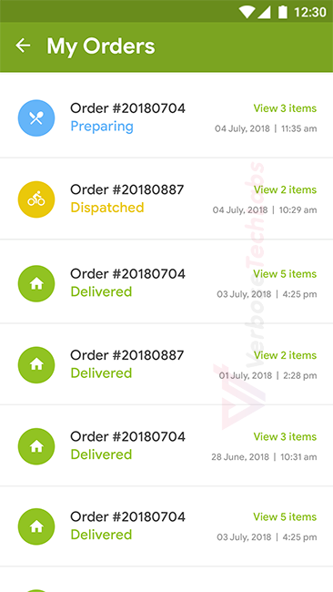 6 App Template| Online Food Ordering App | Food delivery App| Single ...