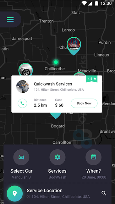 4 App| Car Service Appointment Booking App| Car Service Provider App ...