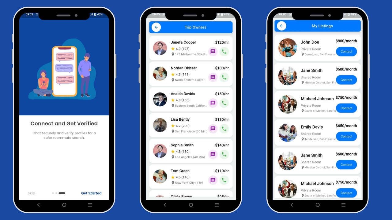 AI-Powered Roommate Finder Flutter App | Roommate App Flutter Template by CodentraTech
