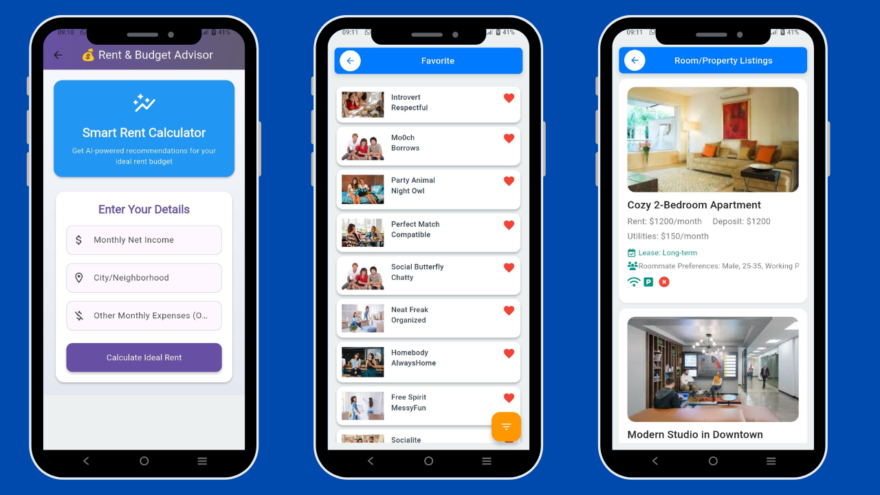 AI-Powered Roommate Finder Flutter App | Roommate App Flutter Template by CodentraTech