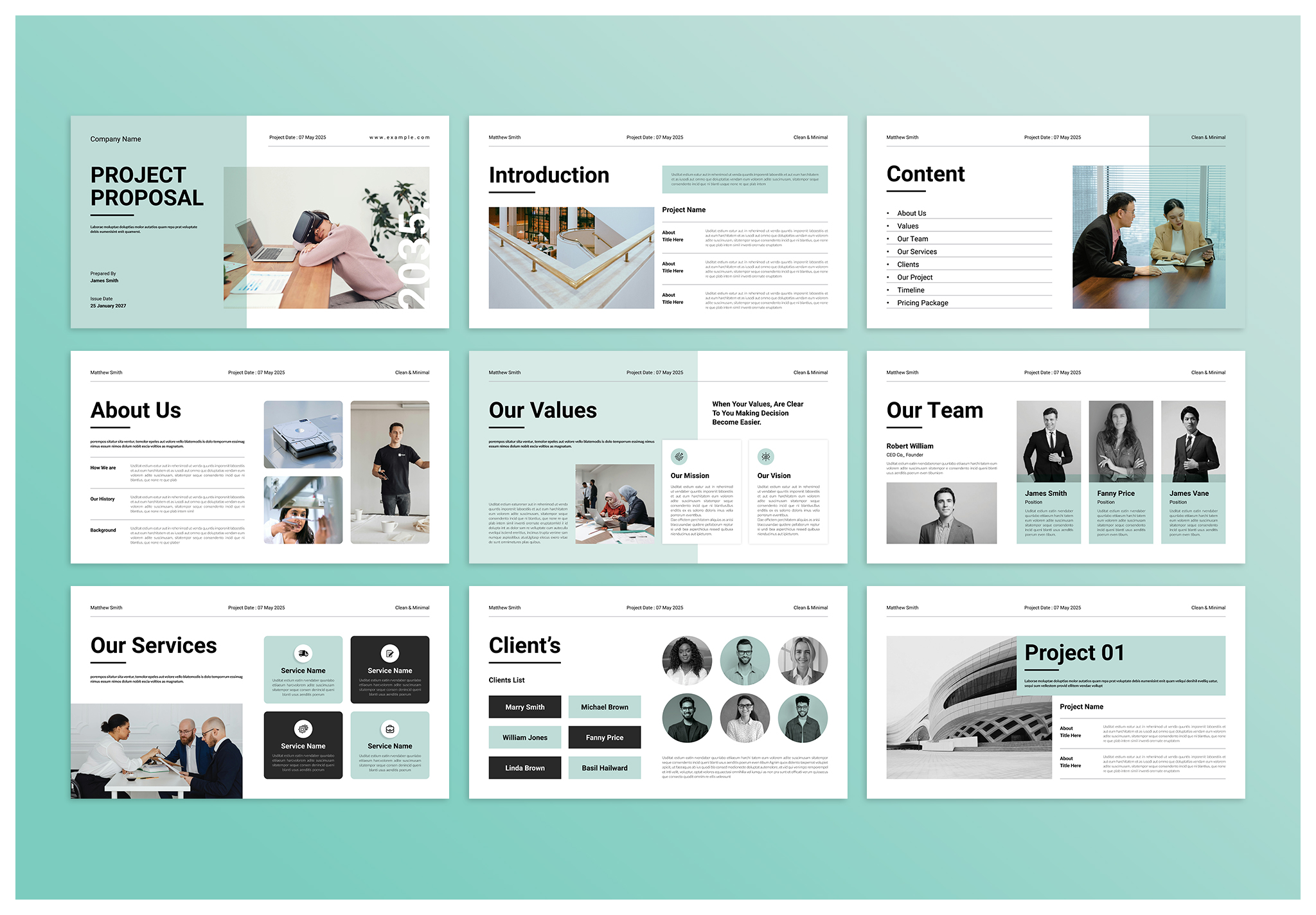 Project Proposal Google Slide Template, Presentation Templates ...