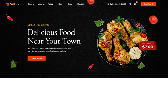 Wellfood - Fast Food Restaurant WordPress Theme by Bravis-Themes | ThemeForest