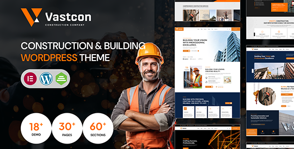 Vastcon - Construction & Building WordPress Theme by Case-Themes | ThemeForest