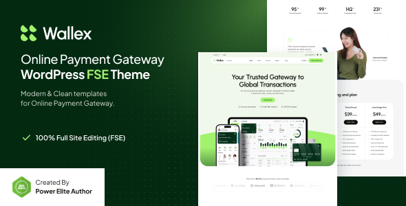 Wallex – Online Payment Gateway Gutenverse FSE WordPress Theme by jegtheme