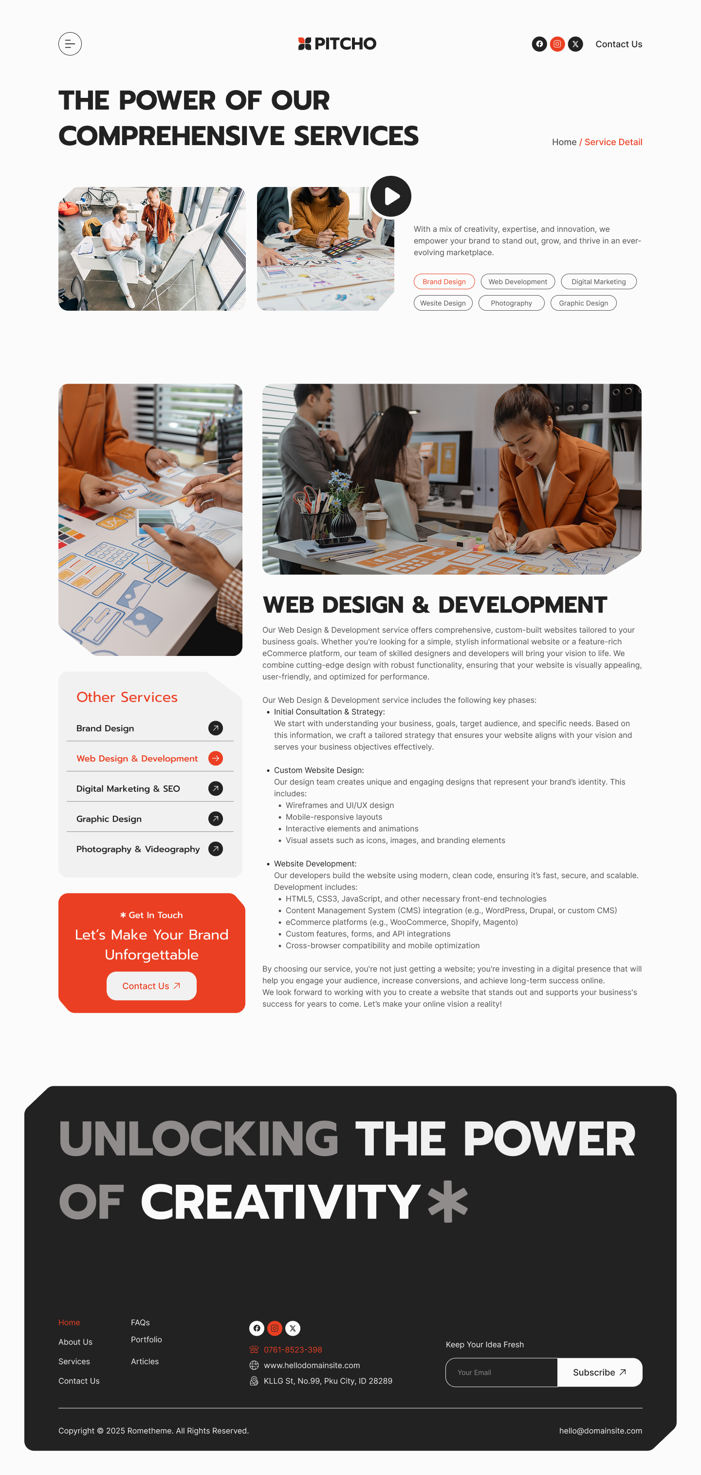 Pitcho - Creative Agency Figma Template by Rometheme | ThemeForest