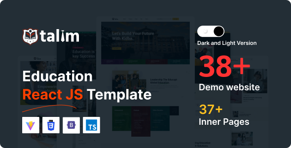 Education Reactjs Template | Education - Talim by Codebasket | ThemeForest