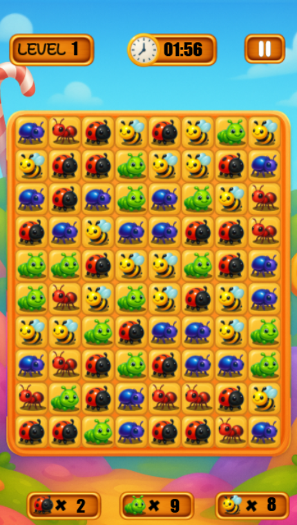 Buzzy Match – Addictive Match-3 Puzzle Game | Construct 3 | HTML5 by ...