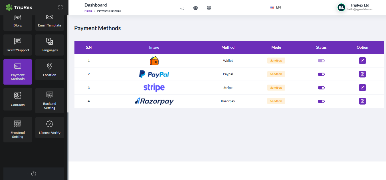 TripRex - Travel Agency and Tour Booking Laravel Script by egenslab