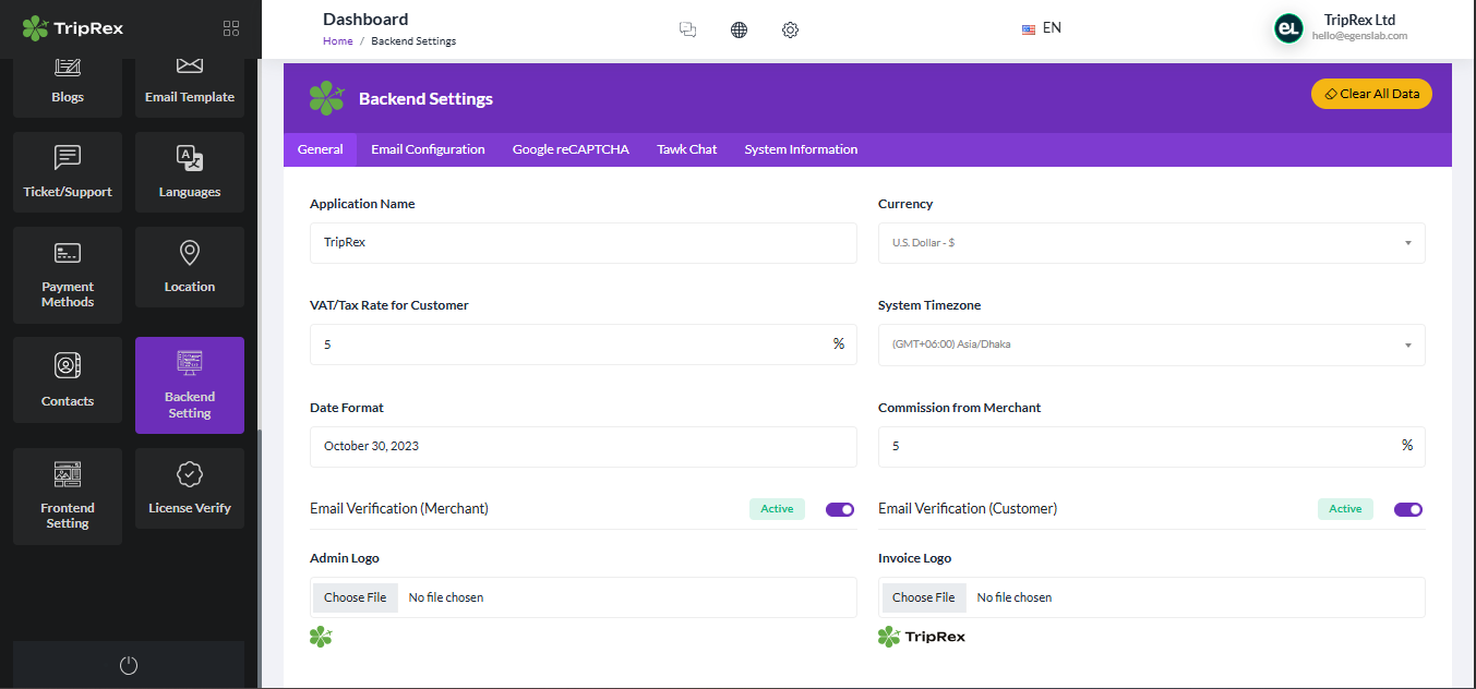 TripRex - Travel Agency and Tour Booking Laravel Script by egenslab