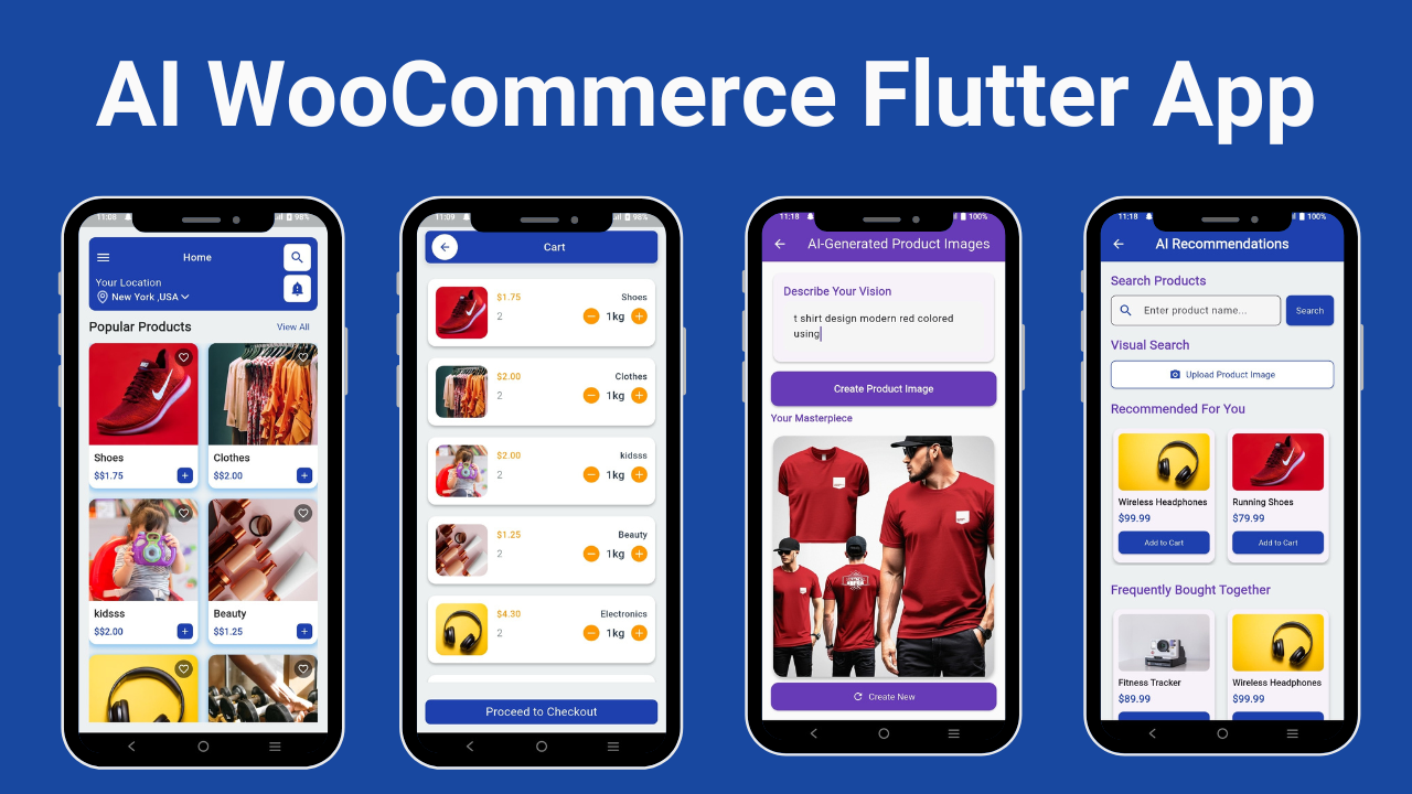 AI WooCommerce Flutter App Template | AI Images, Chatbots, and Automated Order Tracking System ...