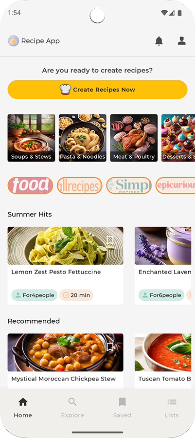 NextRecipe - AI Powered Android Recipe App by morningstarcode | CodeCanyon