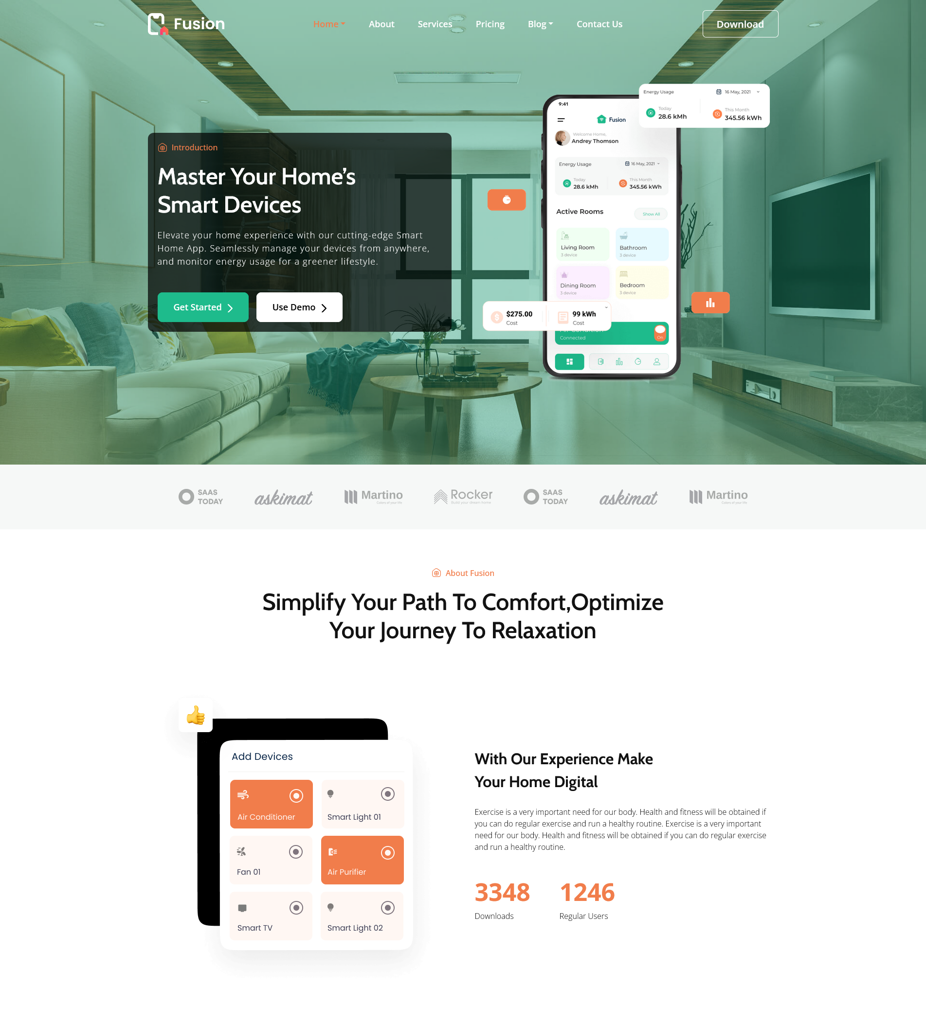 AppFusion - Mobile App Landing WordPress Theme by W3Engineers | ThemeForest