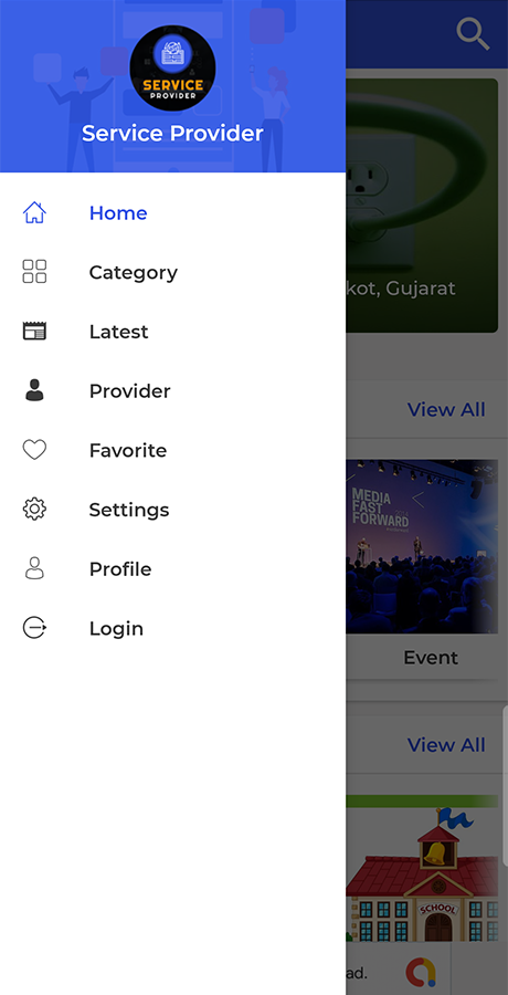 Android Service Provider(Providers,Home Services,Services) by viaviwebtech