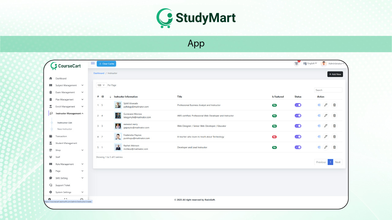 StudyMart - Complete Learning Management System with eCommerce Store by MeyaCoder