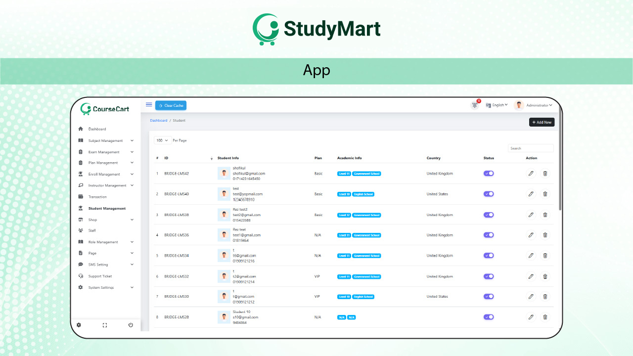 StudyMart - Complete Learning Management System with eCommerce Store by MeyaCoder