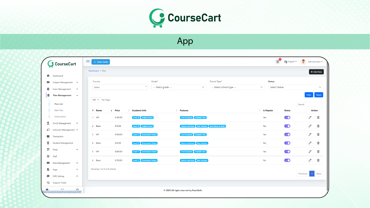 StudyMart - Complete Learning Management System with eCommerce Store by MeyaCoder