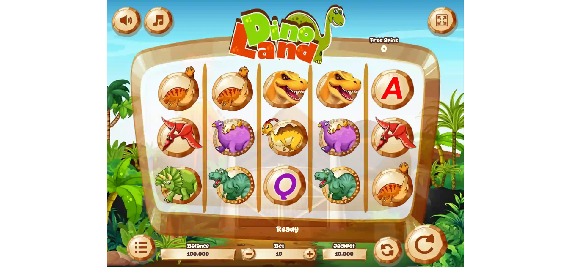 DinoLand - HTML5 Slot Machine by All-Scripts | CodeCanyon