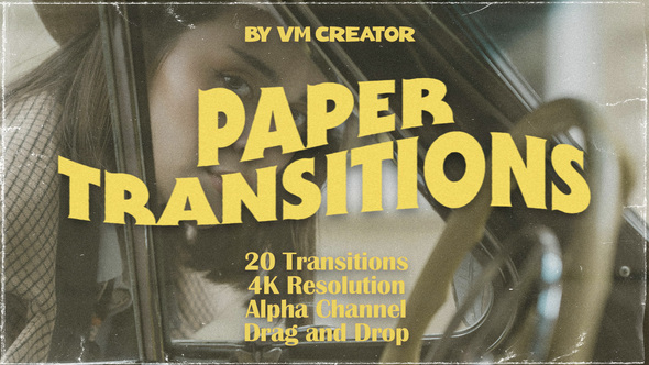 Paper Transitions, Premiere Pro Templates | VideoHive