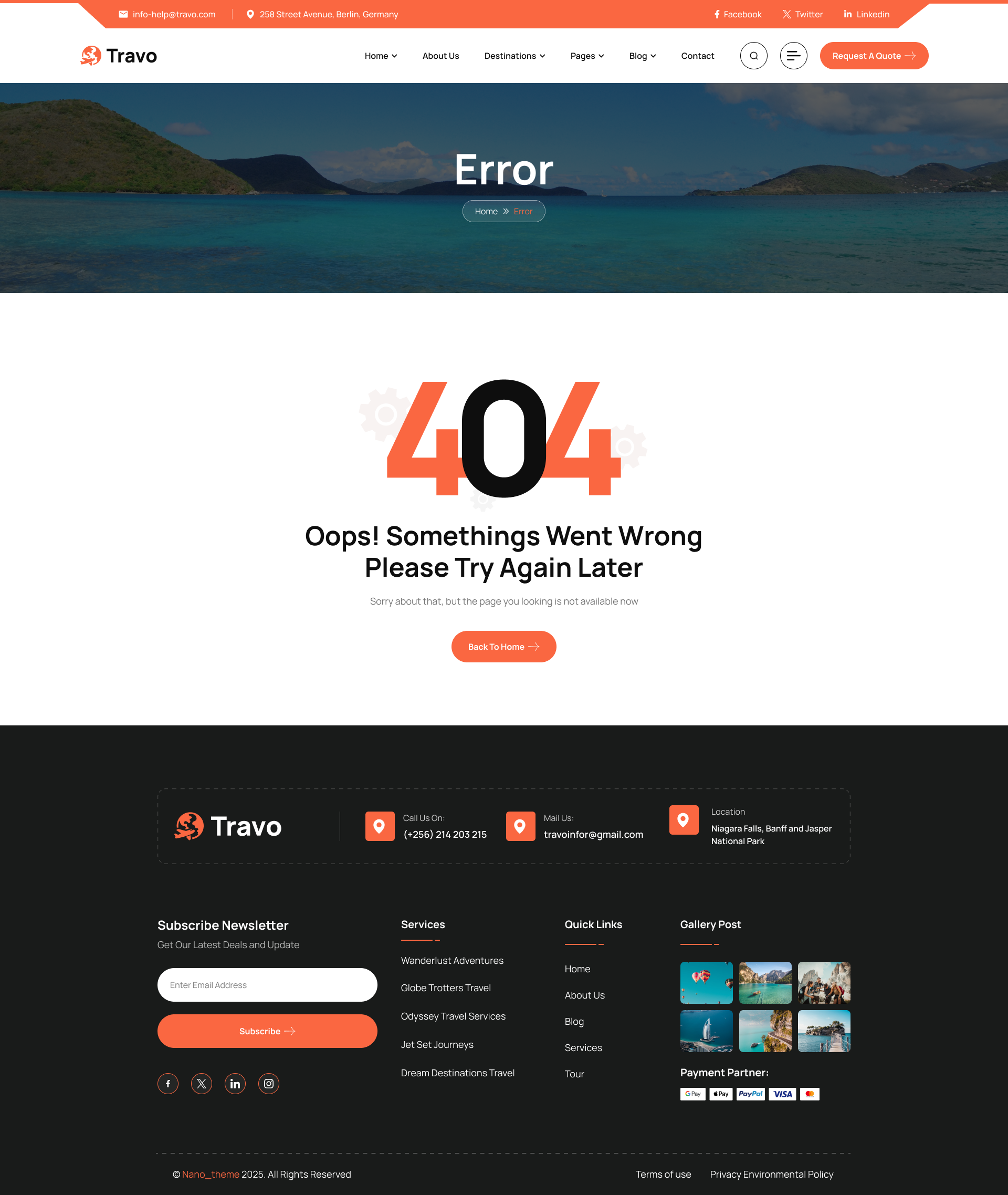 Travo - Tour Booking Figma Template by nano_theme | ThemeForest