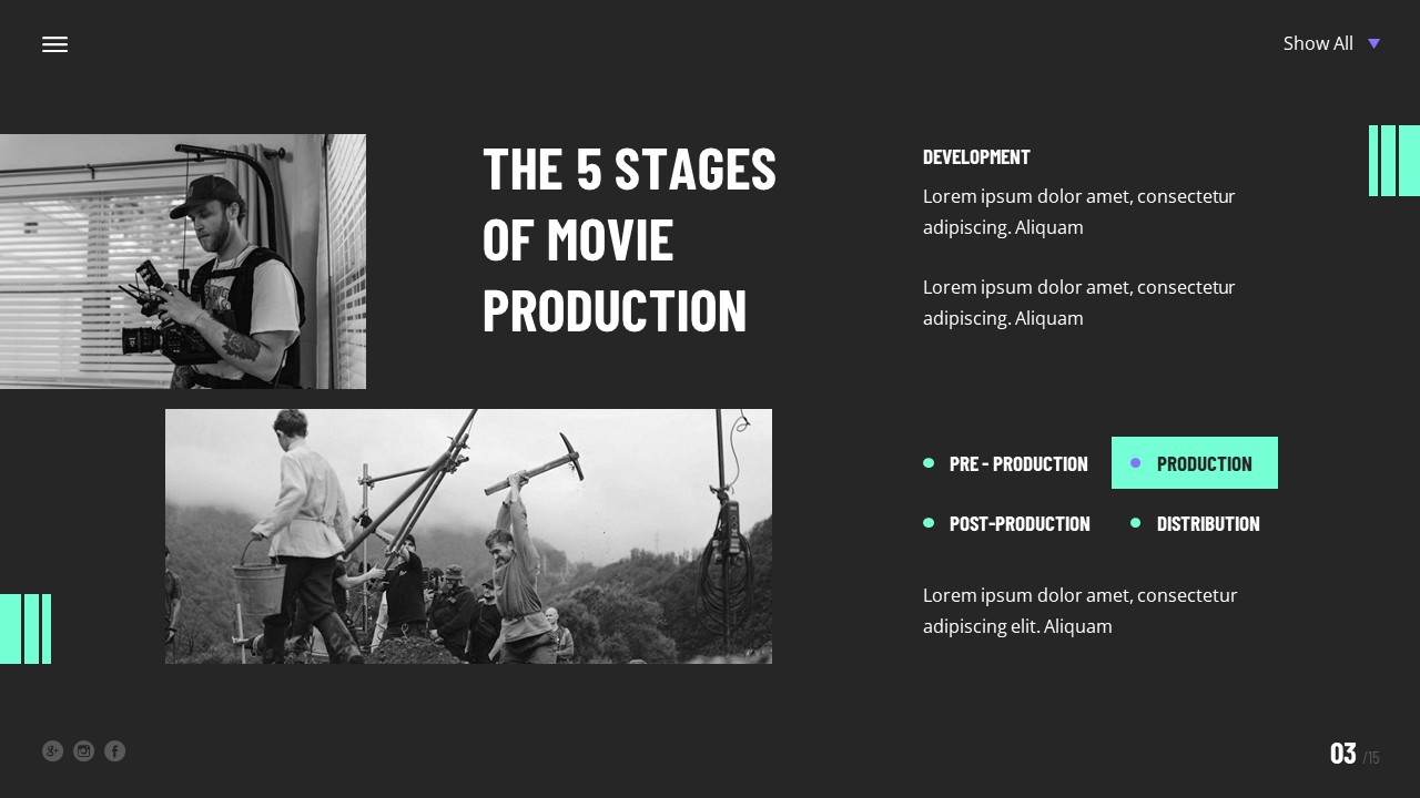Movie Production Powerpoint Template, Presentation Templates | GraphicRiver