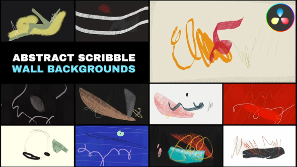 Abstract Scribble Wall Backgrounds | DaVinci Resolve, DaVinci Resolve ...