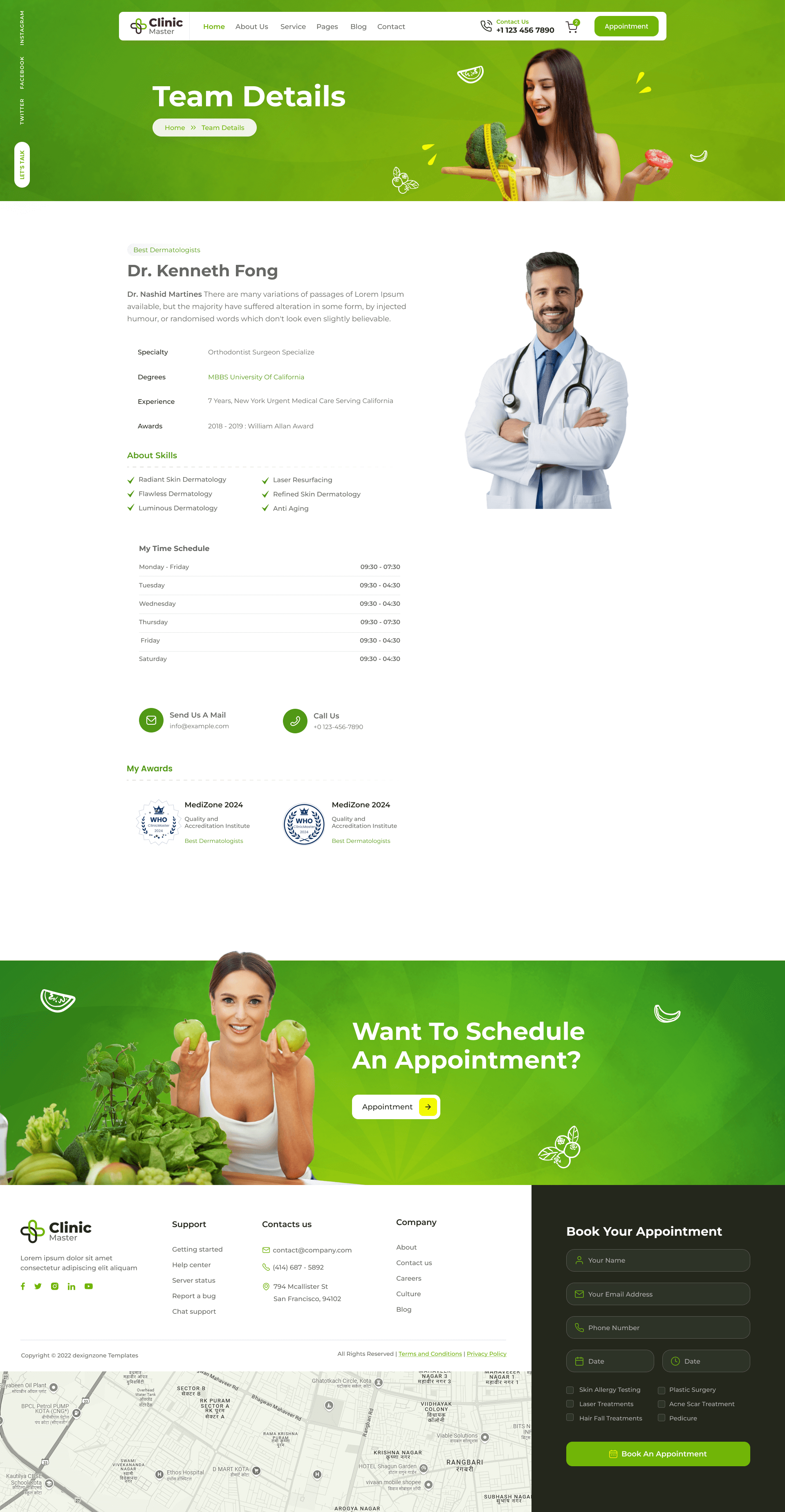ClinicMaster | Medical Hospital & Doctor Multipurpose Figma Template by DexignZone
