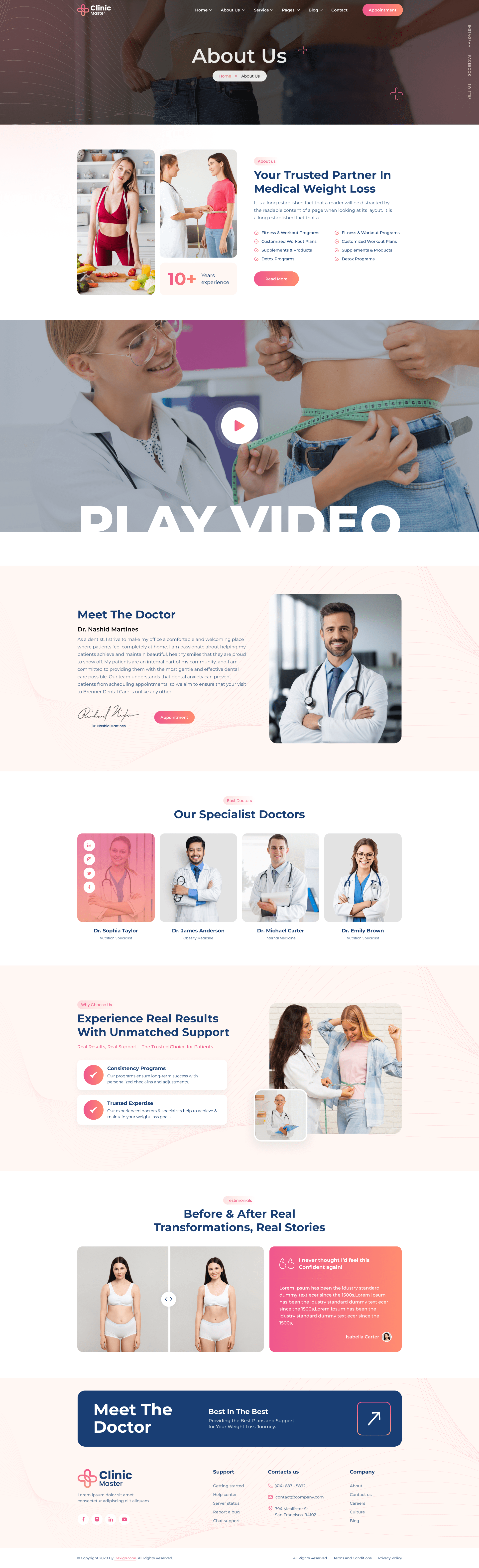 ClinicMaster | Medical Hospital & Doctor Multipurpose Figma Template by ...