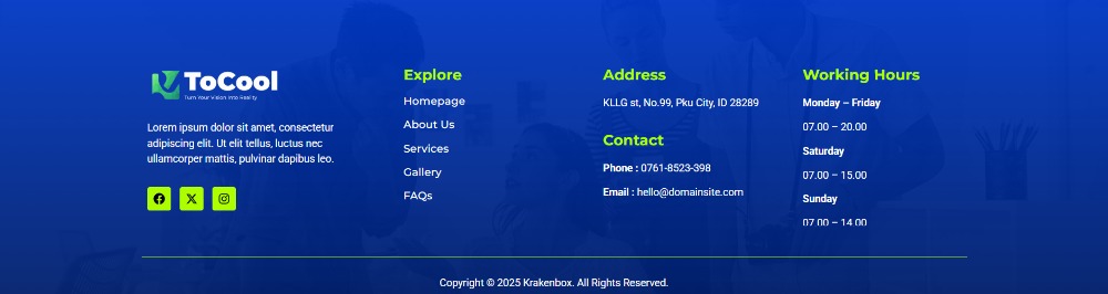 Tocool - Digital Marketing Agency Elementor Template Kit by Krakenbox