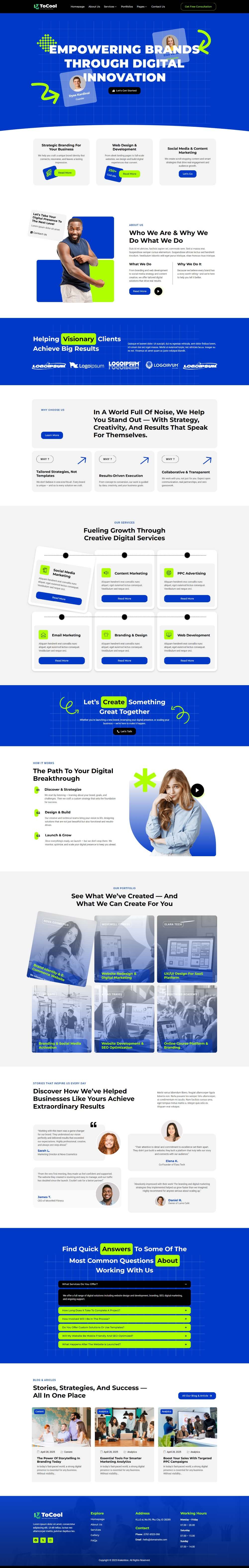 Tocool - Digital Marketing Agency Elementor Template Kit by Krakenbox
