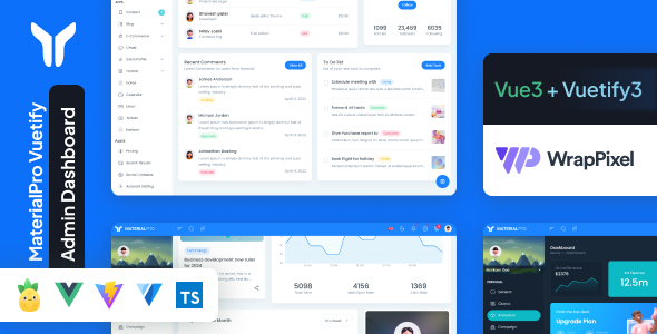 MaterialPro VueJs Admin Template by wrappixel | ThemeForest