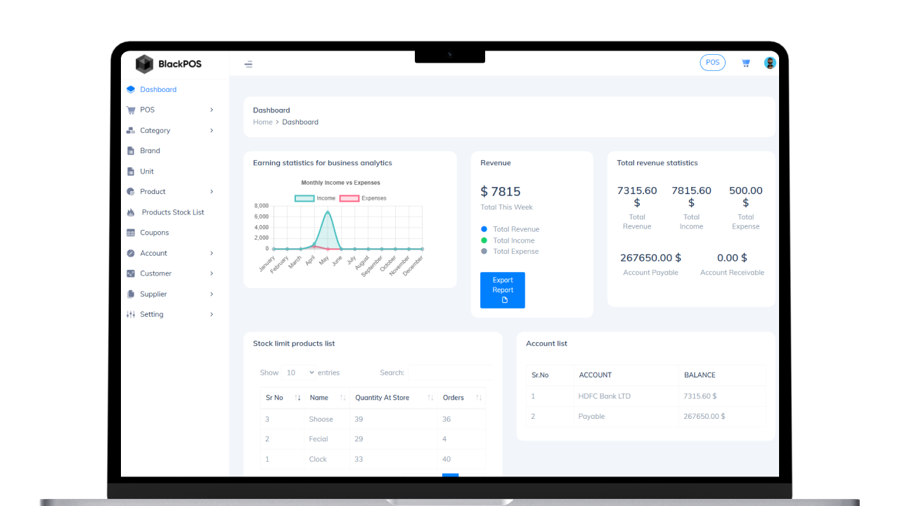 BlackPOS : Ultimate Multipurpose Inventory Management with POS ( Point ...