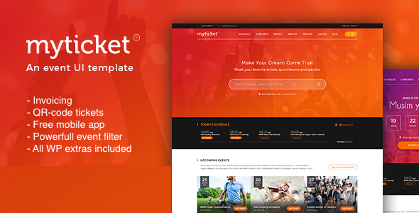 MyTicket - Ticket/Event Management System WordPress Theme by wp_asia