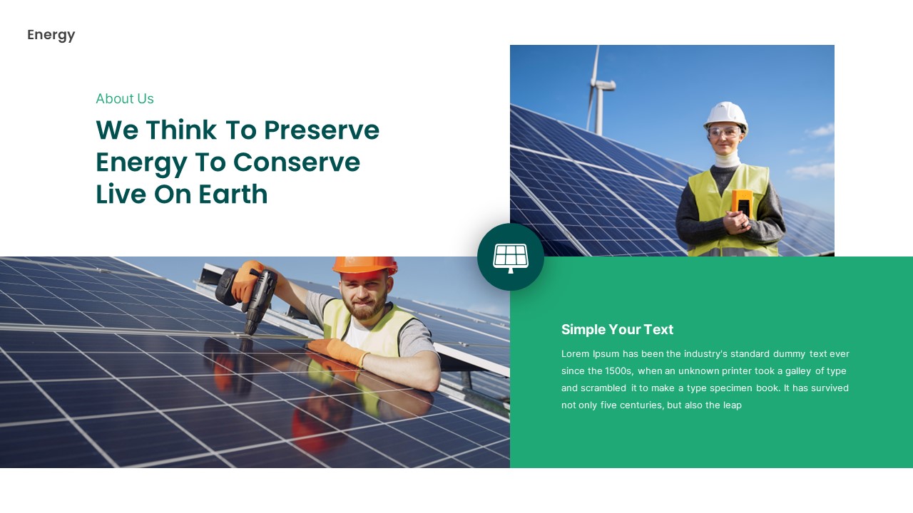 Renewable Clean Energy PowerPoint Template, Presentation Templates