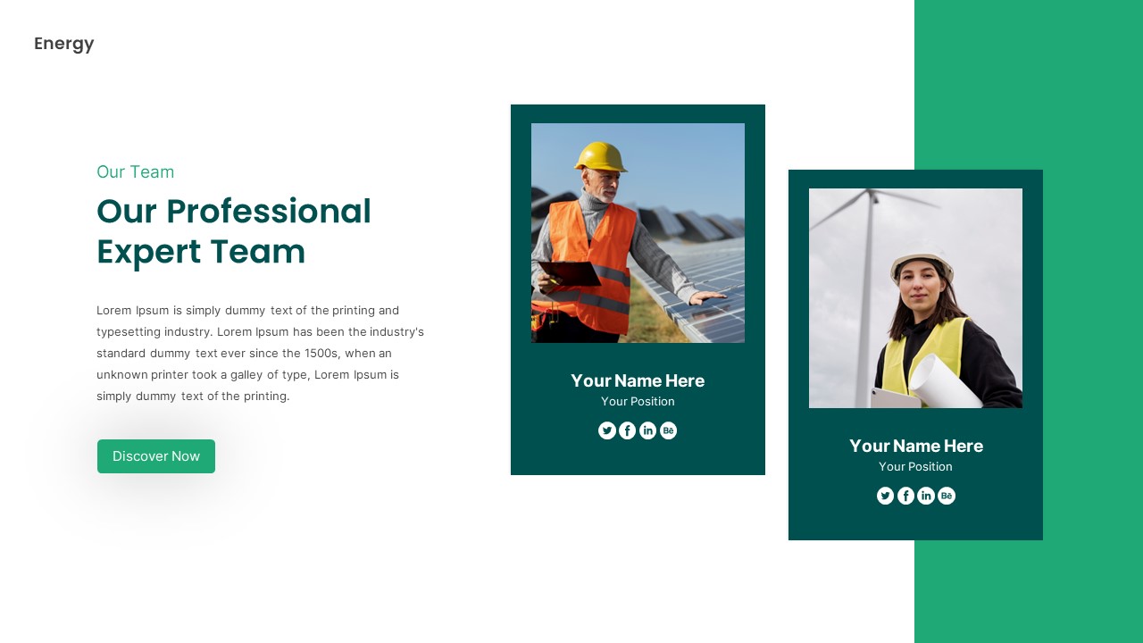 Renewable Clean Energy PowerPoint Template, Presentation Templates