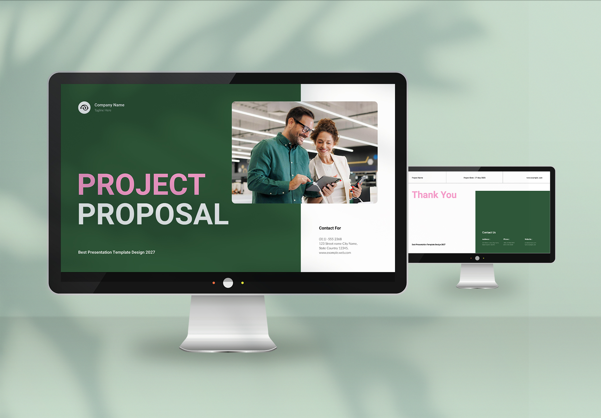 Project Proposal Presentation Powerpoint Template, Presentation Templates