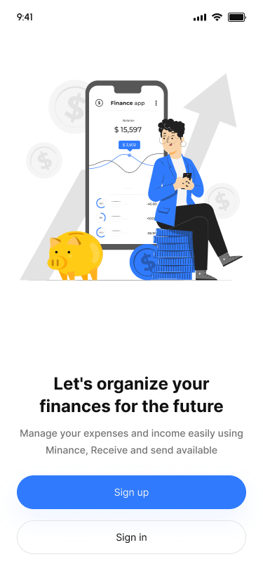 Minance - Finance & Bank Management React Native CLI App Ui Kit by ...
