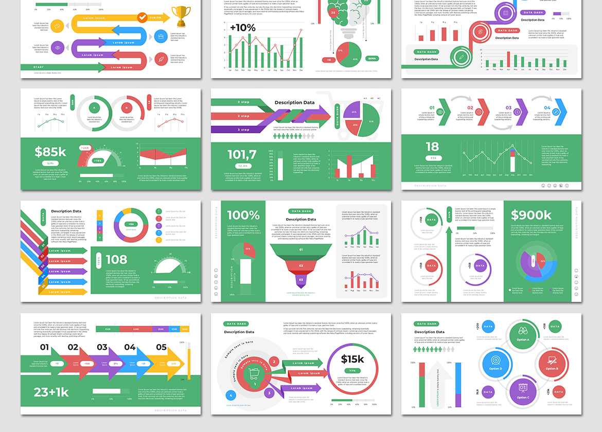 BUNDLE Dynamic Dashboards PowerPoint Presentation Template ...