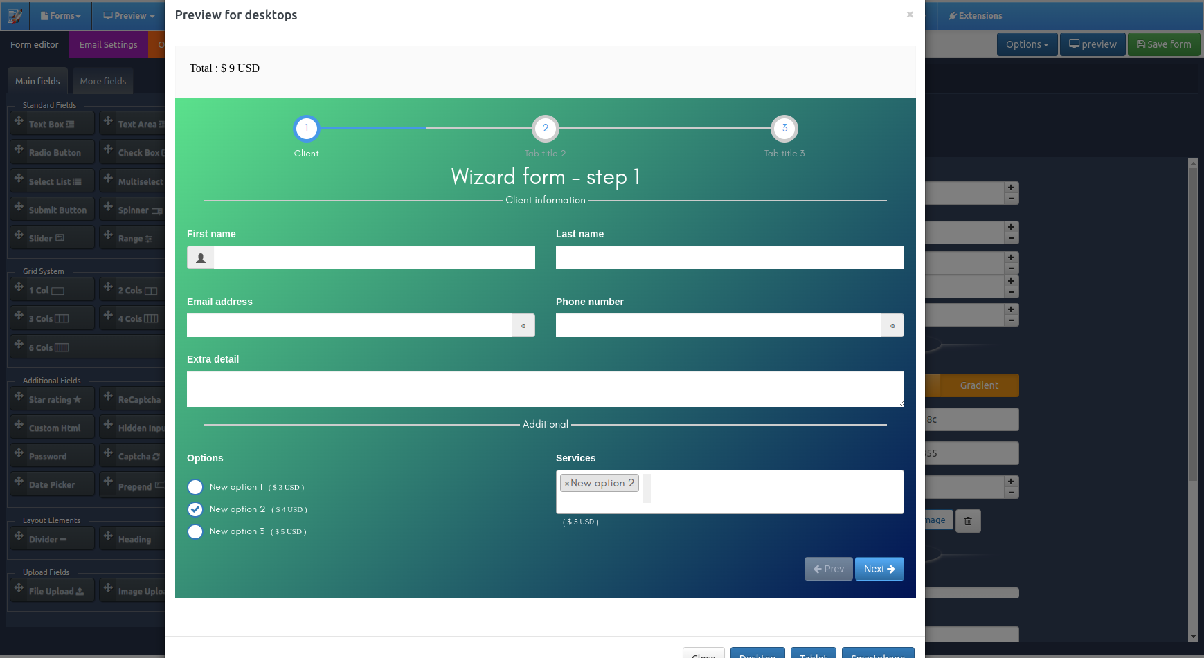 Zigaform - PHP Calculator & Cost Estimation Form Builder by SoftDiscover
