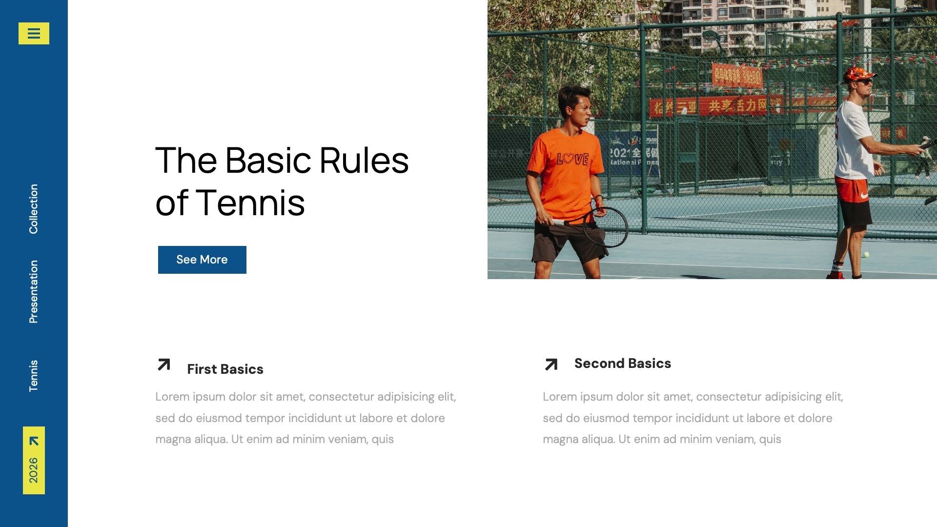 Tennis PowerPoint Template, Presentation Templates | GraphicRiver